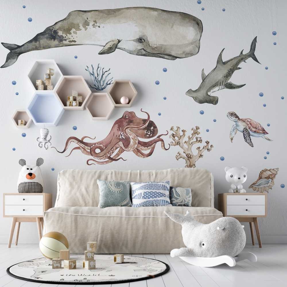 Ocean - Naklejki Na Ścianę Dla Dzieci marynarskie Ocean - Naklejki Na Ścianę Dla Dzieci marynarskie